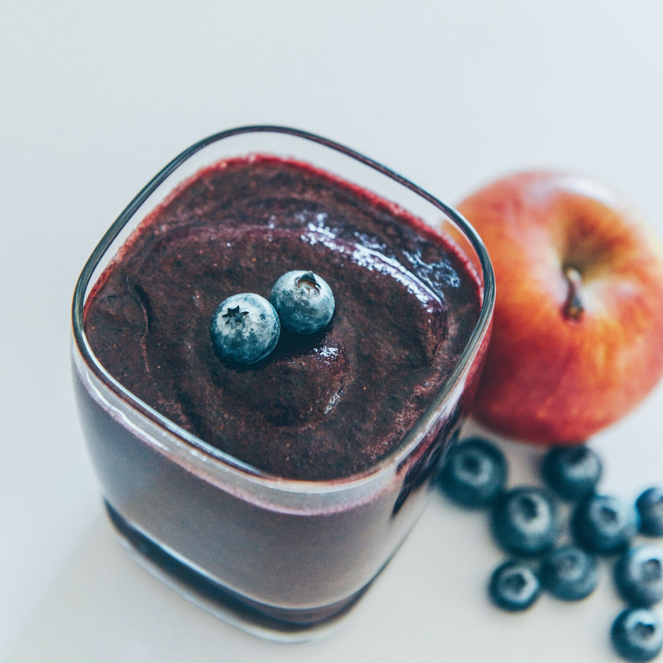 Frisse blauwe bessen-appel smoothie – Annemarie's Health